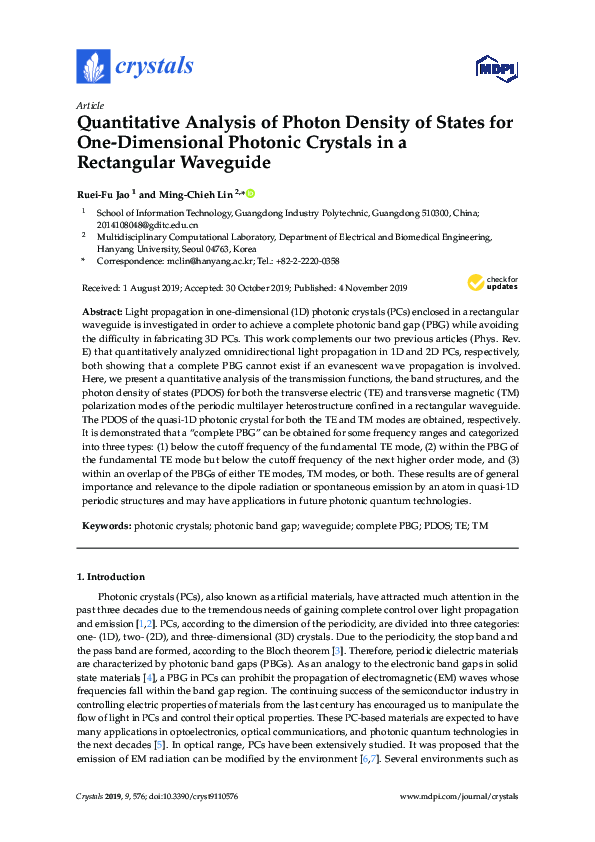 (PDF) Quantitative analysis of photon density of states for a realistic ...
