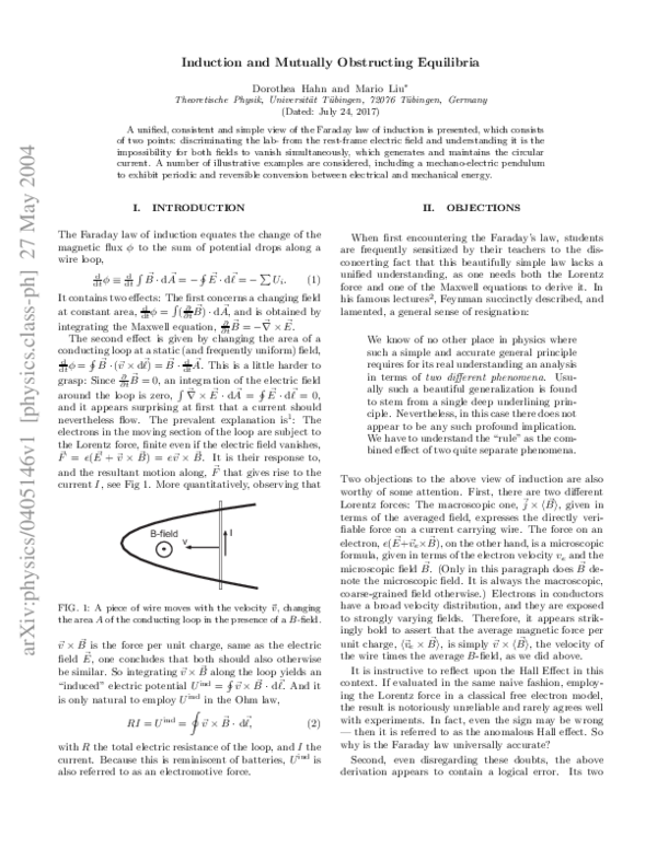 (PDF) Induction and Mutually Obstructing Equilibria | Mario Liu ...