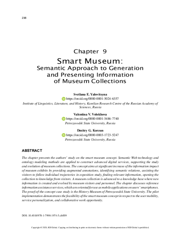 (PDF) Smart Museum