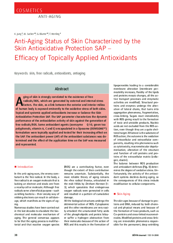 (PDF) Anti-Aging Status of Skin Characterized by the Skin Antioxidative ...