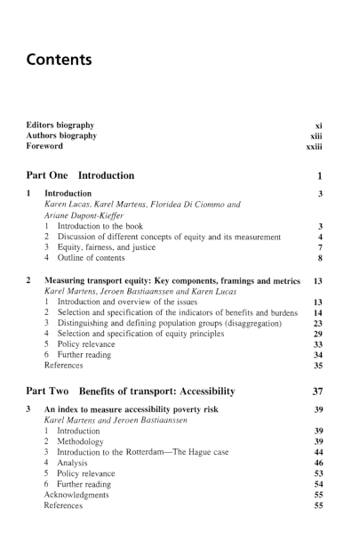 (PDF) Measuring Transport Equity