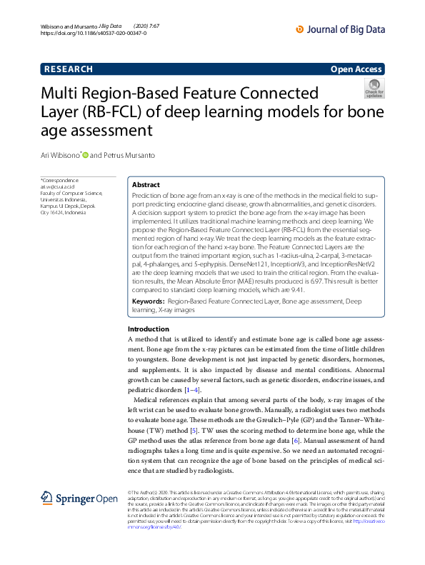 (PDF) Multi Region-Based Feature Connected Layer (RB-FCL) of deep ...