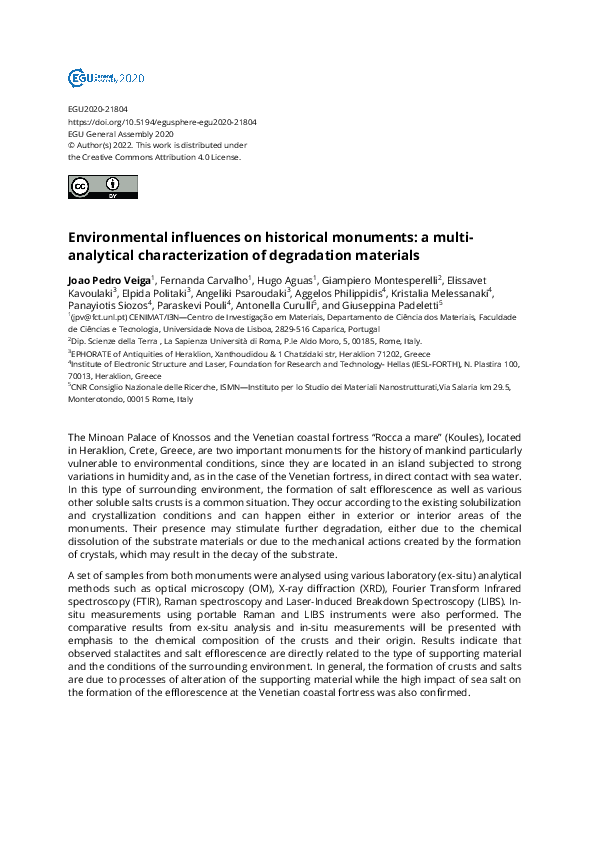 (PDF) Environmental influences on historical monuments: a multi ...