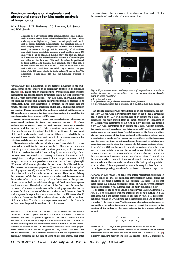 (PDF) Precision analysis of single‐element ultrasound sensor for ...