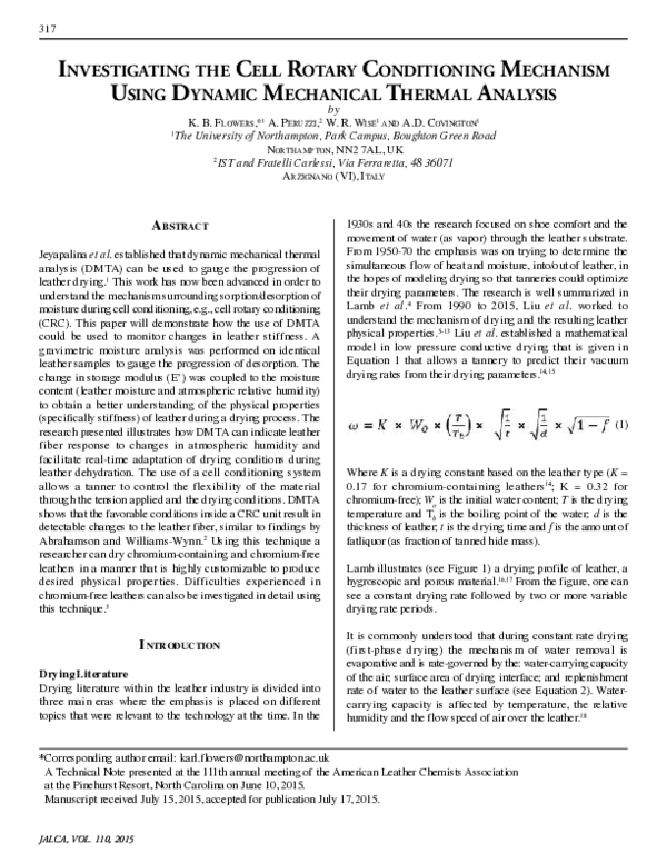 (PDF) Investigating the cell rotary conditioning mechanism using ...