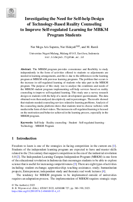 (PDF) Investigating the Need for Self-help Design of Technology-Based ...