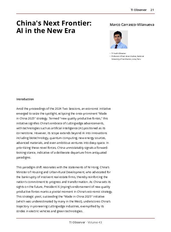 (PDF) China's Next Frontier: AI in the New Era