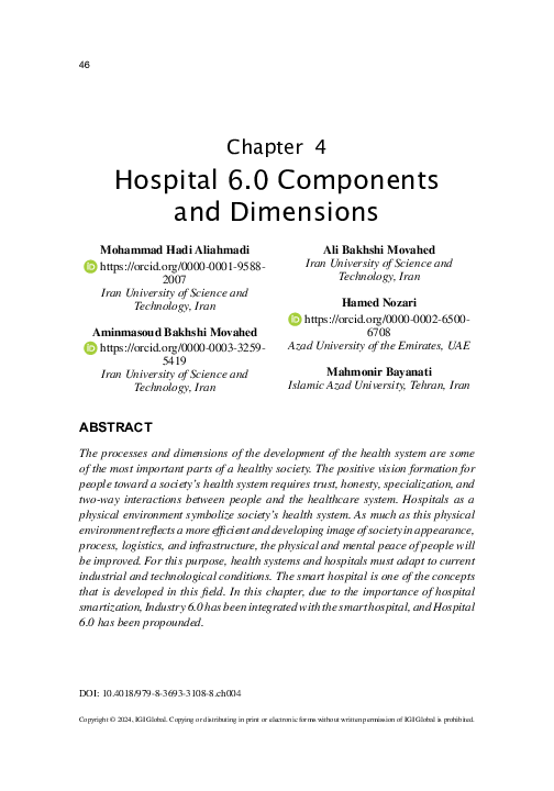 (PDF) Hospital 6.0 Components and Dimensions