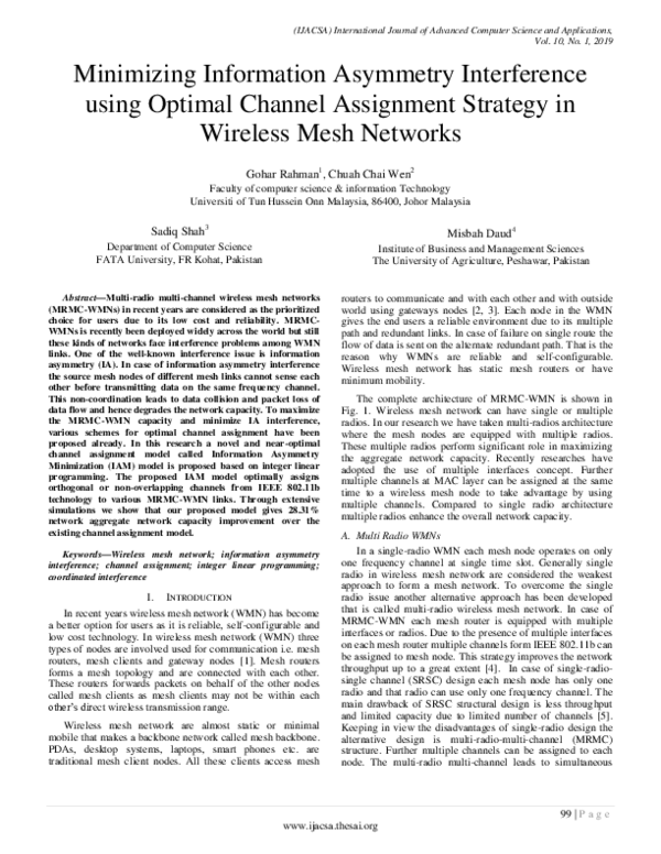 (PDF) Minimizing Information Asymmetry Interference using Optimal ...