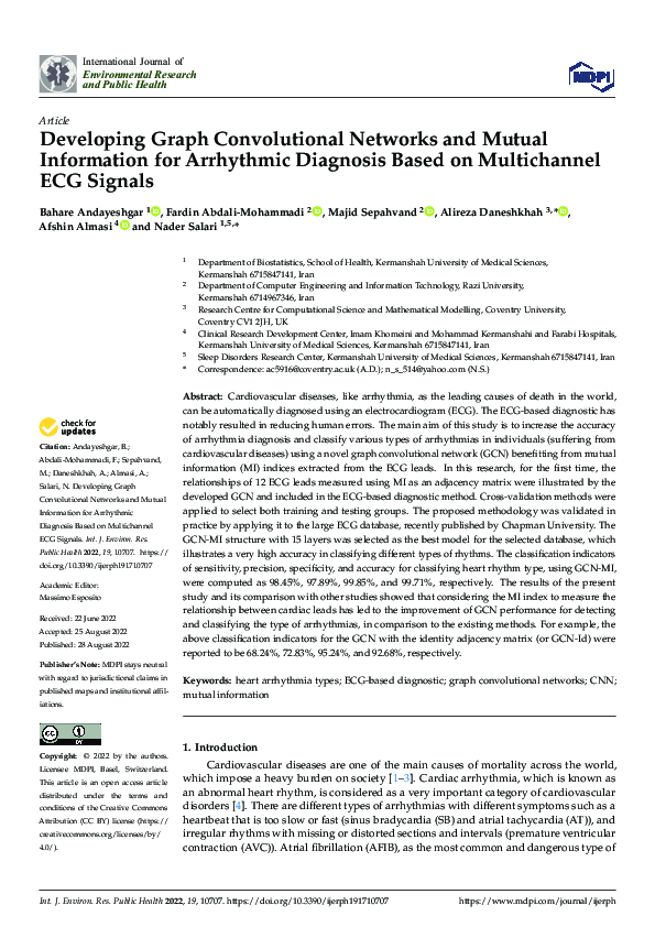 (PDF) Developing Graph Convolutional Networks and Mutual Information for Arrhythmic Diagnosis ...