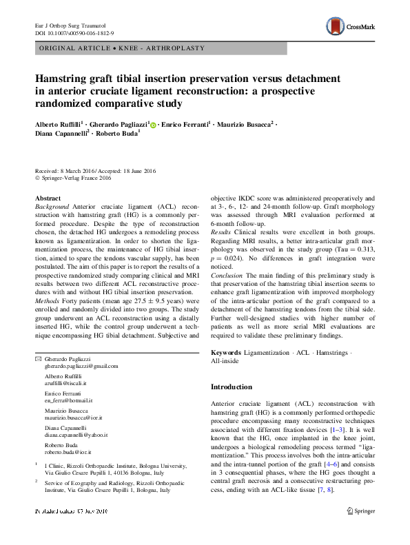 (PDF) Hamstring graft tibial insertion preservation versus detachment ...