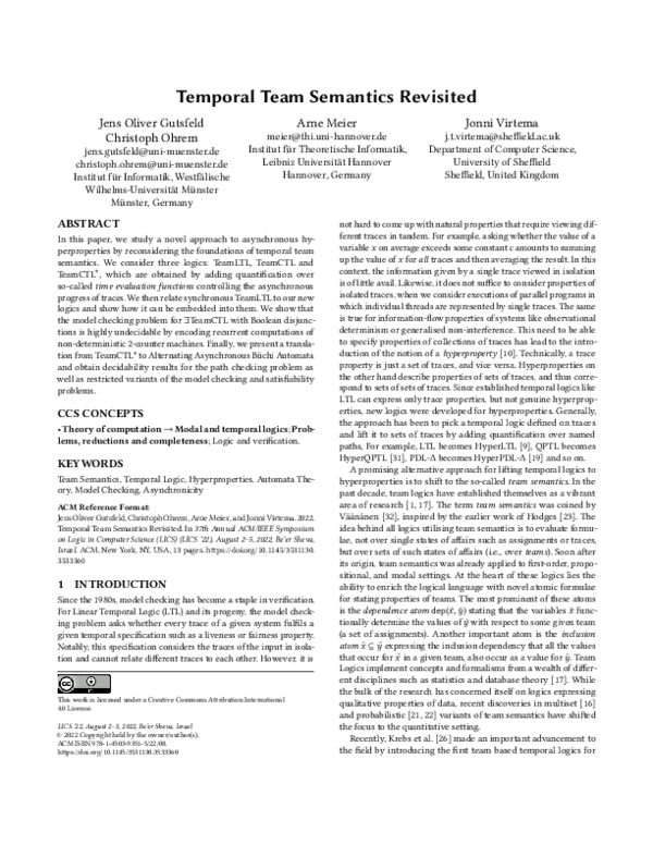 (PDF) Temporal Team Semantics Revisited