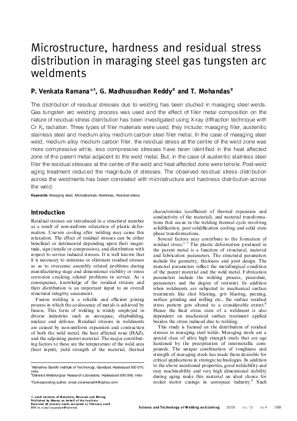 (PDF) Microstructure, Hardness, and Residual Stress Distributions in T-Joint Weld of HSLA S500MC ...