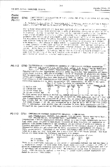 Pdf Aggregation And Disaggregation Examined By Computerized Platelet Aggregation Analysis