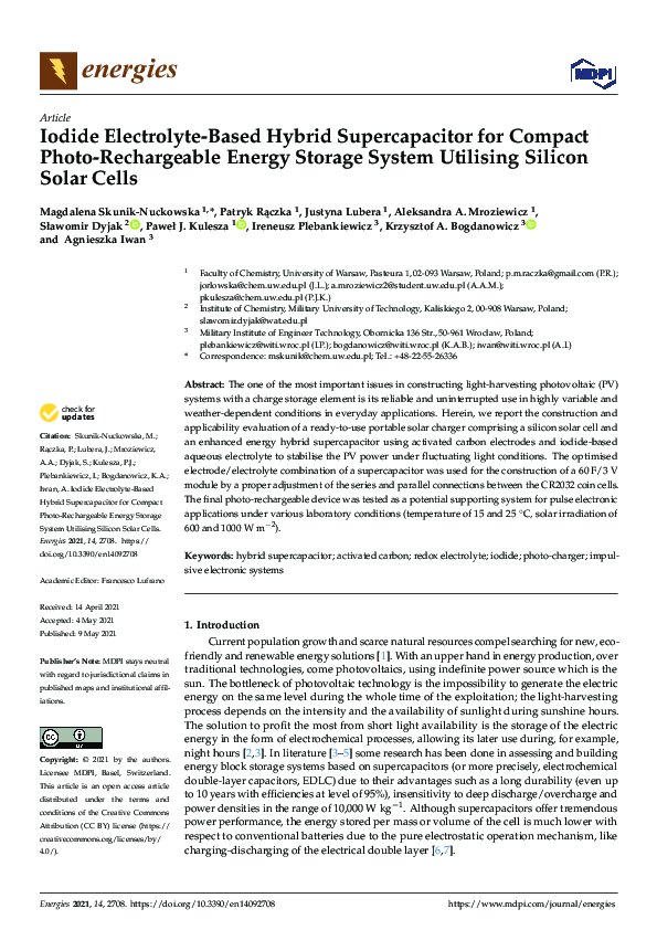 (PDF) Iodide Electrolyte-Based Hybrid Supercapacitor for Compact Photo-Rechargeable Energy ...