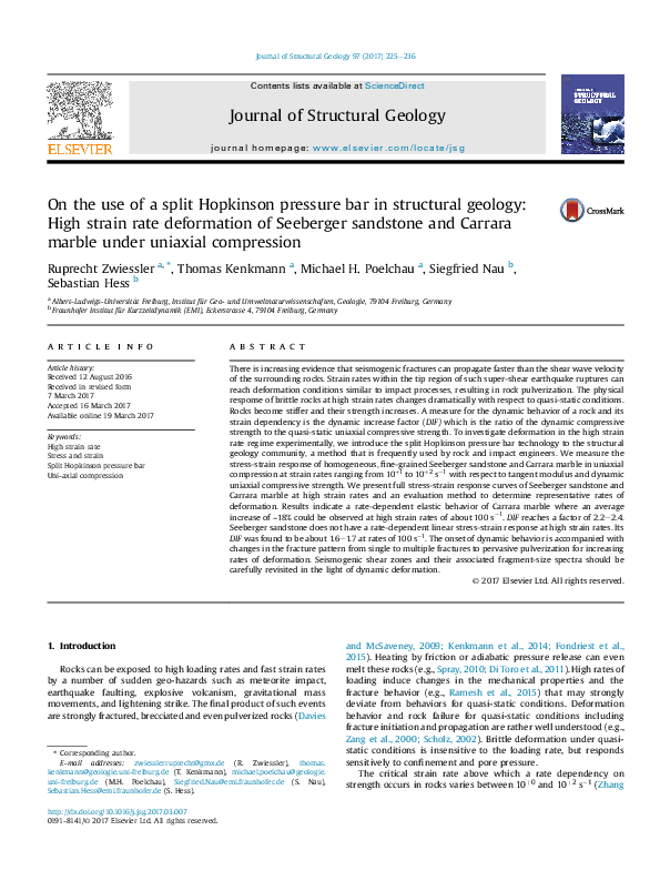 (PDF) On the use of a split Hopkinson pressure bar in structural ...
