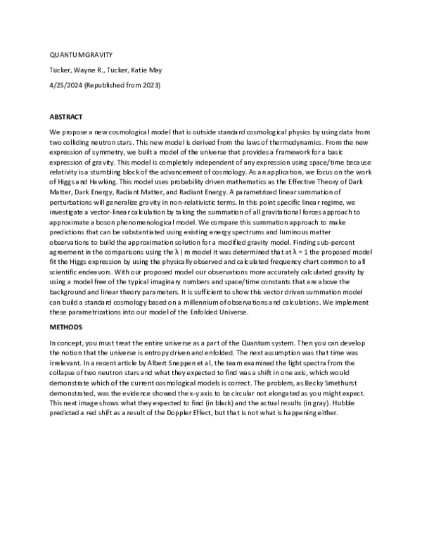 (PDF) QUANTUM GRAVITY