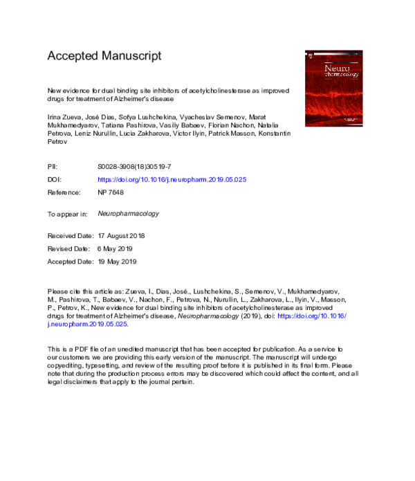 (PDF) New evidence for dual binding site inhibitors of ...