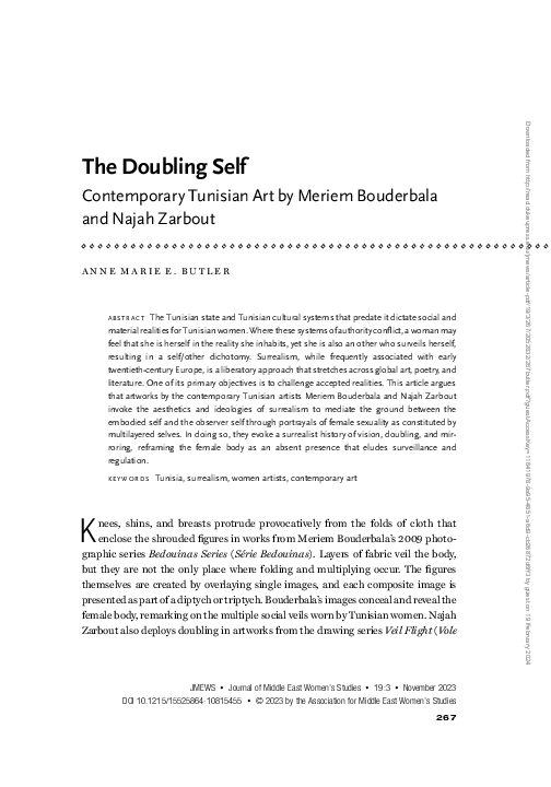 (PDF) The Doubling Self: Contemporary Art by Meriem Bouderbala and ...
