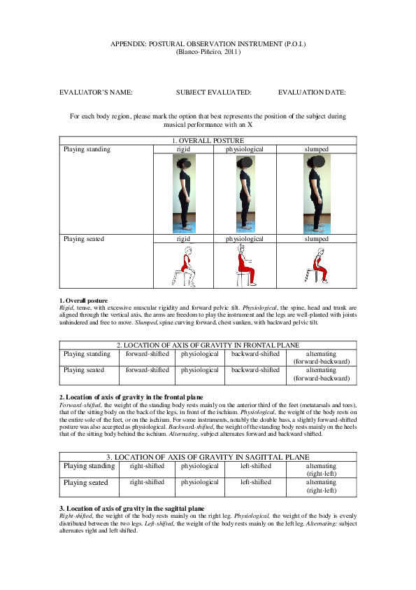 (PDF) The Variation of Posture Quality Across Musical Instruments and ...