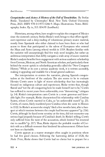 (PDF) Conquistadors and Aztecs: A History of the Fall of Tenochtitlan ...