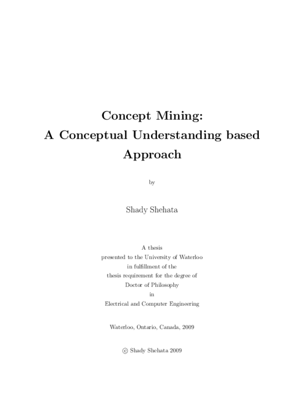 (PDF) Concept Mining: A Conceptual Understanding based Approach | Shady ...