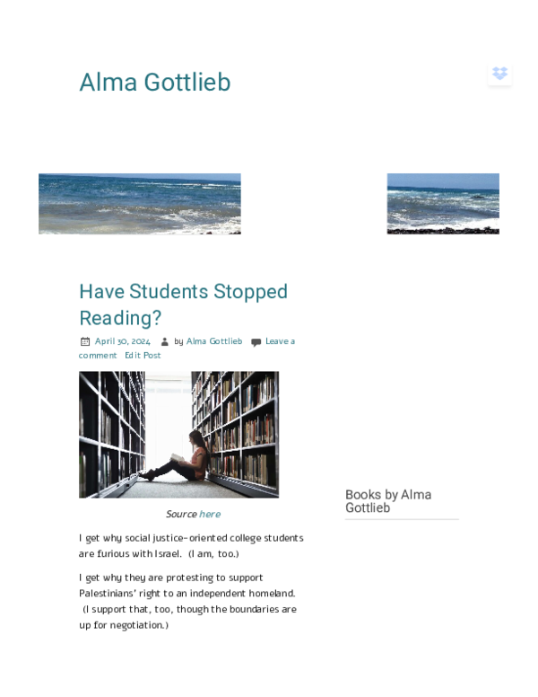 (PDF) Have Students Stopped Reading?