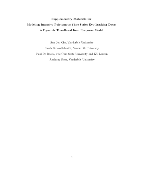 (PDF) Modeling Intensive Polytomous Time-Series Eye-Tracking Data: A Dynamic Tree-Based Item ...