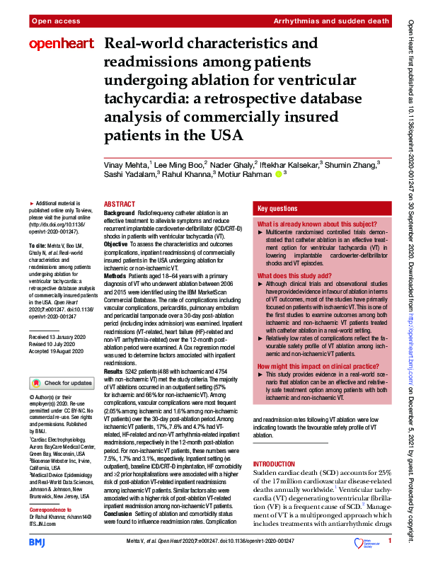 (PDF) Real-world characteristics and readmissions among patients ...