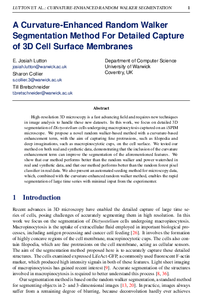 (PDF) A Curvature-Enhanced Random Walker Segmentation Method for ...