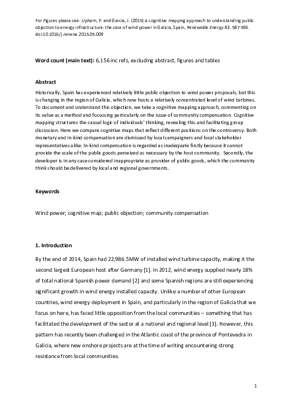 (PDF) A cognitive mapping approach to understanding public objection to ...