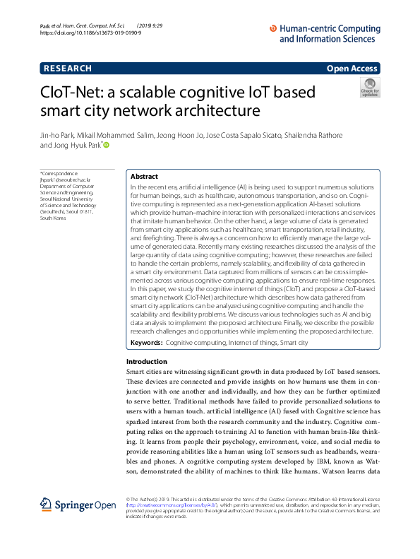 (PDF) CIoT-Net: a scalable cognitive IoT based smart city network ...