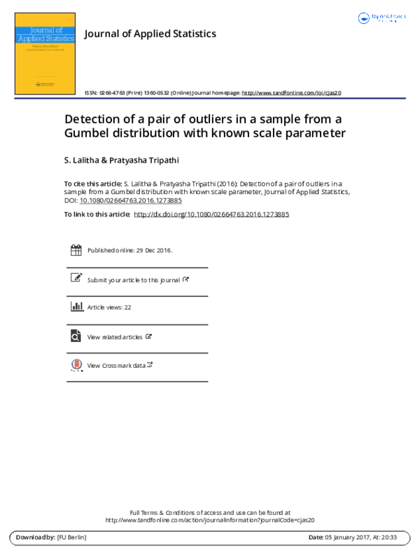 (PDF) Detection of a pair of outliers in a sample from a Gumbel distribution with known scale ...