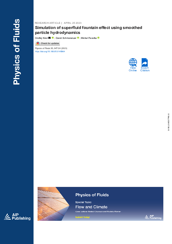 (PDF) Simulation of superfluid fountain effect using smoothed particle ...