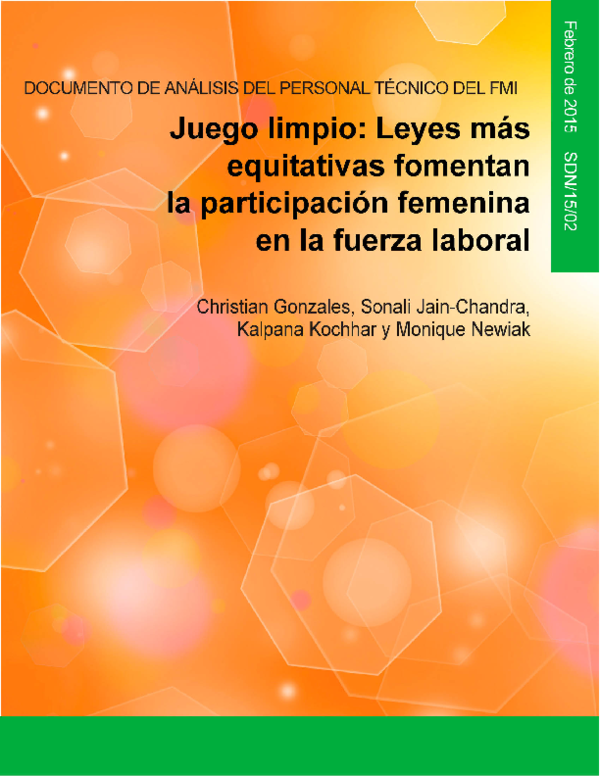 (PDF) Juego limpio: Leyes más equitativas fomentan la participaci n femenina en la fuerza laboral