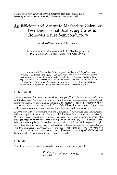 (PDF) An Efficient and Accurate Method to Calculate the Two-Dimensional ...