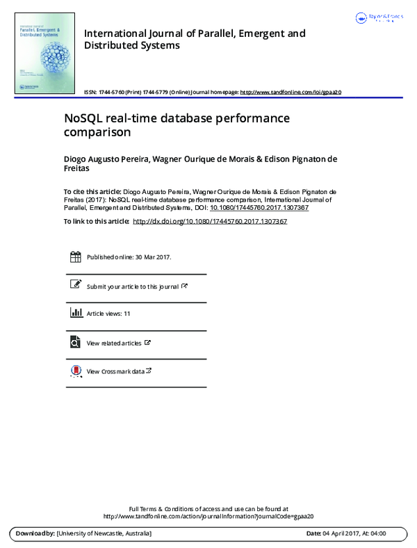 (PDF) NoSQL real-time database performance comparison
