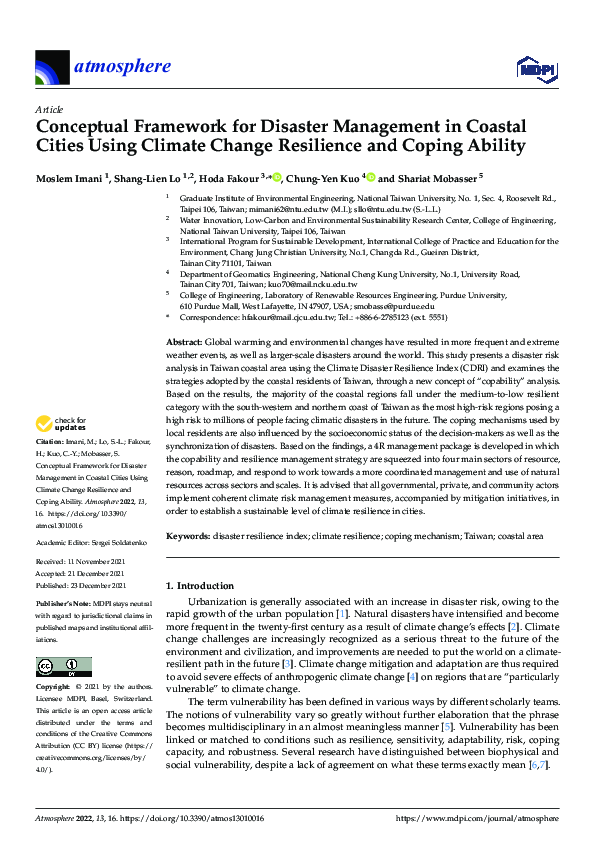 (PDF) Conceptual Framework for Disaster Management in Coastal Cities ...