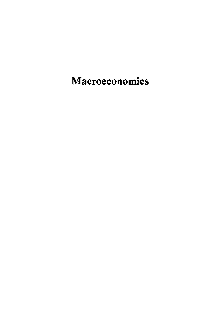 (PDF) Macroeconomics