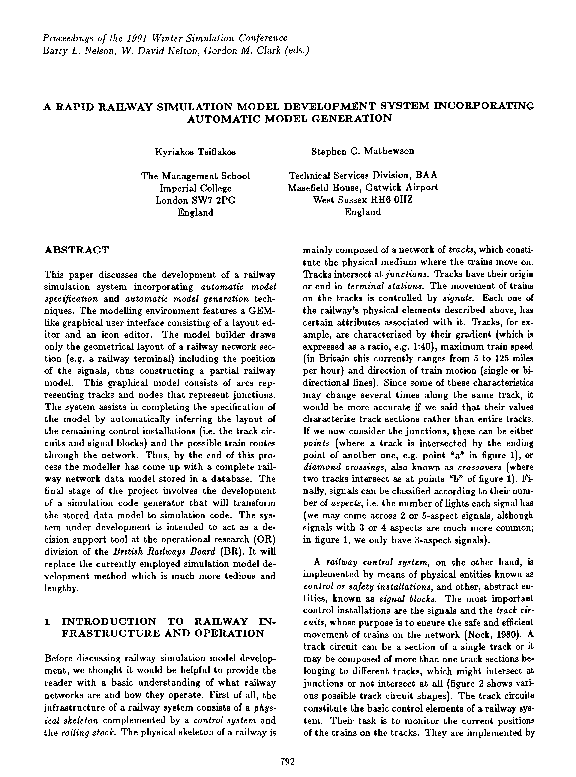 (PDF) A rapid railway simulation model development system incorporating automatic model ...