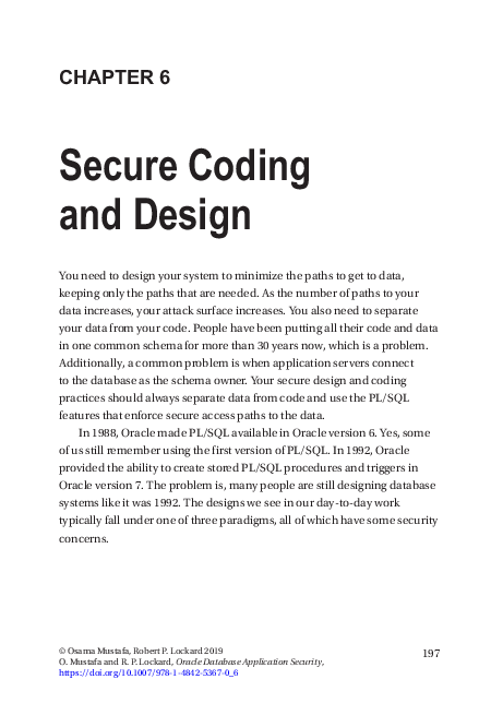 (PDF) Secure Coding and Design