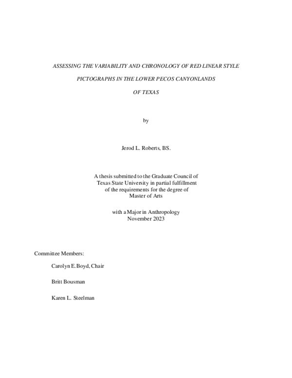 (PDF) Assessing the Variability and Chronology of Red Linear Style ...