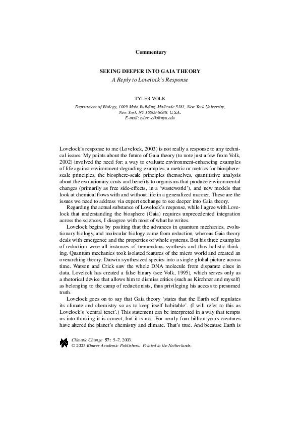 (PDF) Seeing Deeper into Gaia Theory