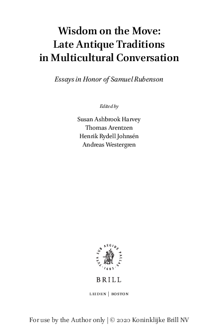 (PDF) The Wisdom of the Fathers: The Use of the «Apophthegmata» in the ...