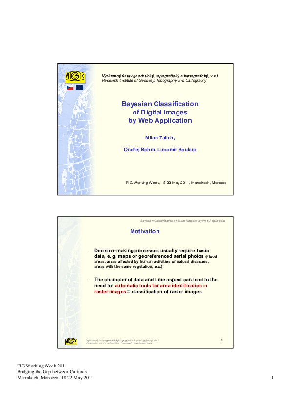 (PDF) Bayesian Classification of Digital Images by Web Application