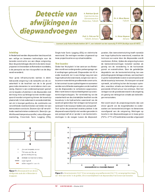 (PDF) Detectie van afwijkingen in diepwandvoegen