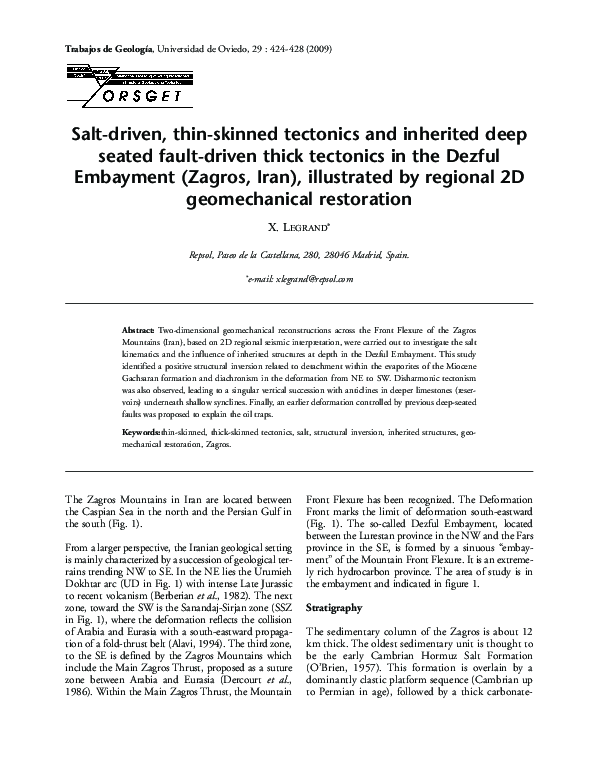 (PDF) Salt-driven, thin-skinned tectonics and inherited deep seated ...