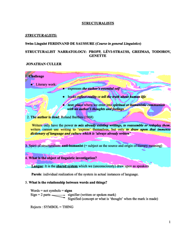 (PDF) Structuralism Postructuralism- Postmodernism and Post Post ...