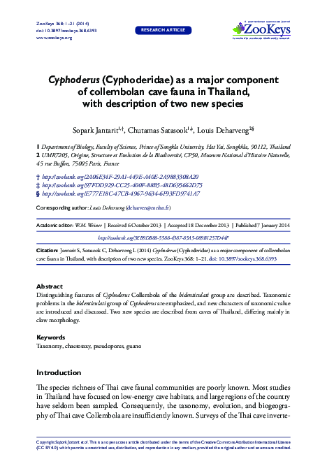 (PDF) Cyphoderus (Cyphoderidae) as a major component of collembolan ...