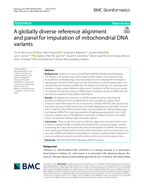 (PDF) A globally diverse reference alignment and panel for imputation ...